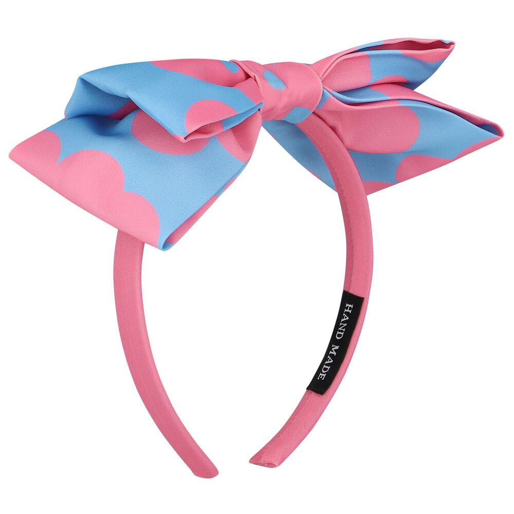 Mama Luma Girls Blue & Pink Floral Headband | Junior Couture UAE