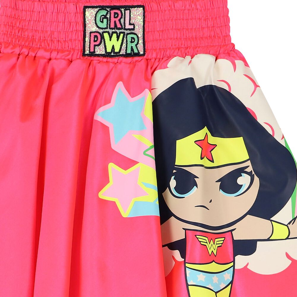 BILLIEBLUSH Girls Pink Wonder Woman Skirt | Junior Couture UAE