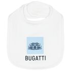 Bugatti Junior Baby White Boys Logo Bib | Junior Couture UAE