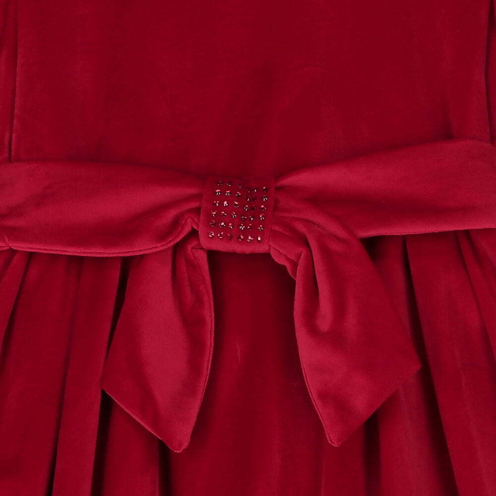 Mayoral Girls Red Long Sleeve Dress | Junior Couture UAE