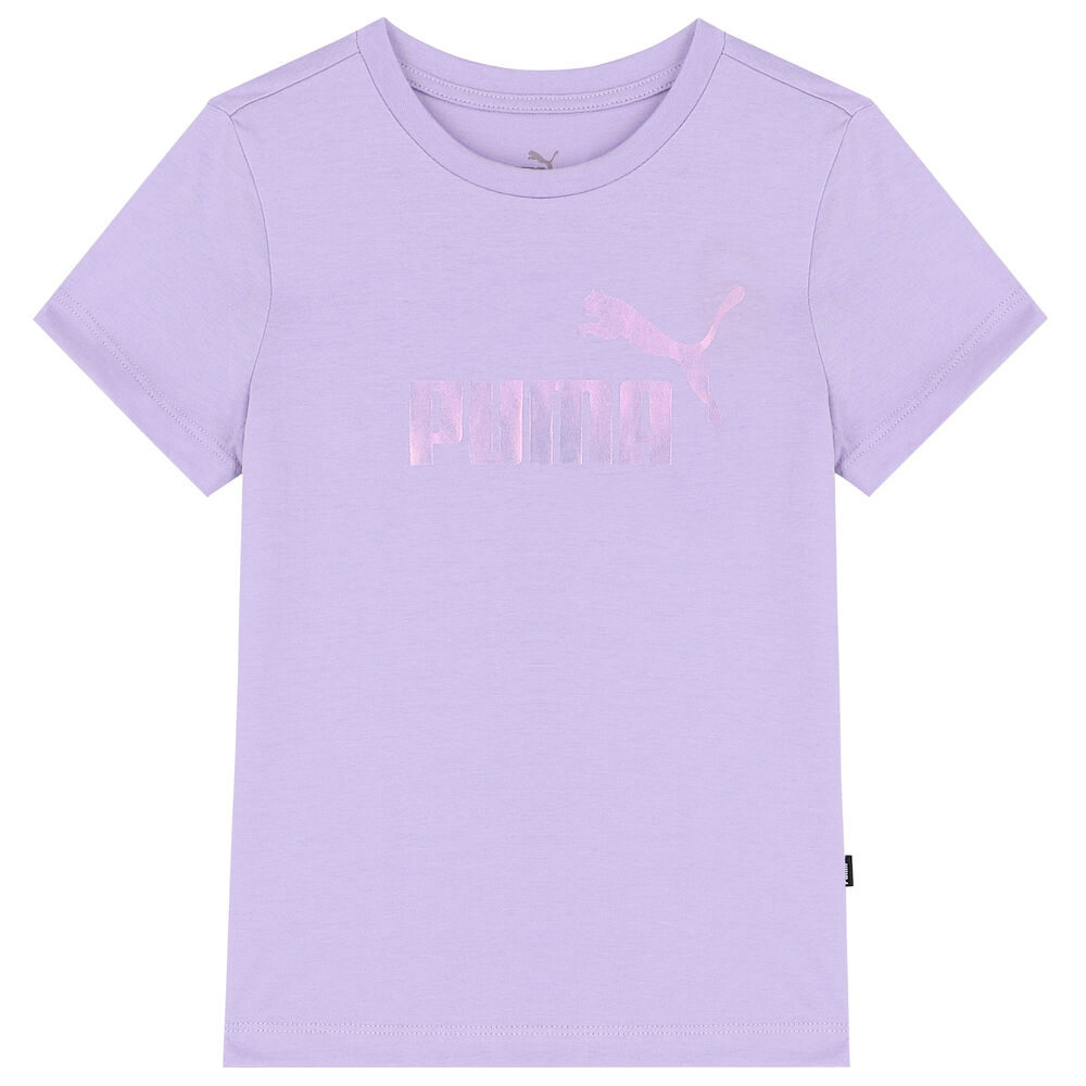 Puma Girls Purple Logo T-Shirt | Junior Couture UAE