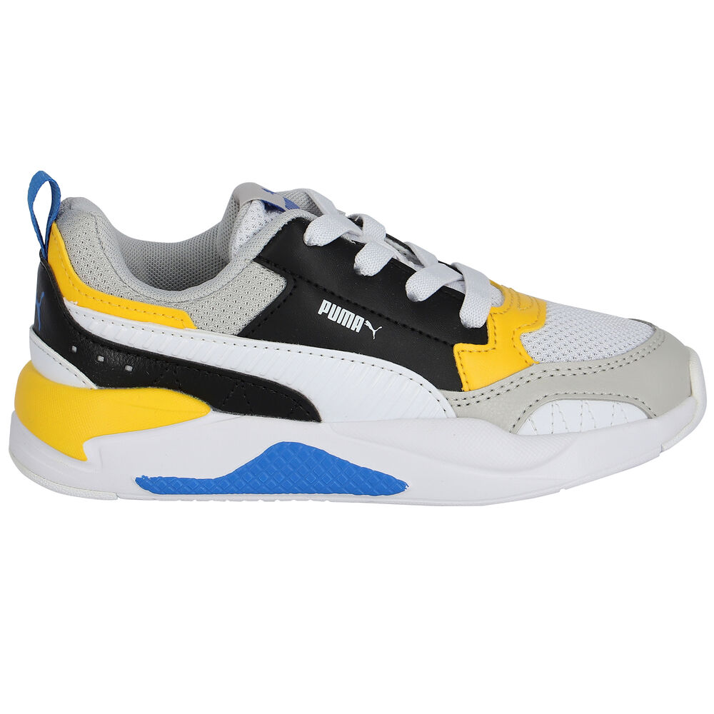 Puma White & Grey X-Ray 2 Square AC PS Trainers | Junior Couture UAE