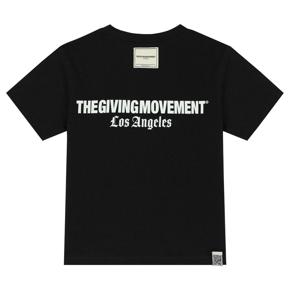 The Giving Movement Black Logo T-Shirt | Junior Couture UAE