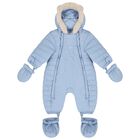 Mayoral Baby Boys Logo Teddy Bear Snowsuit | Junior Couture UAE